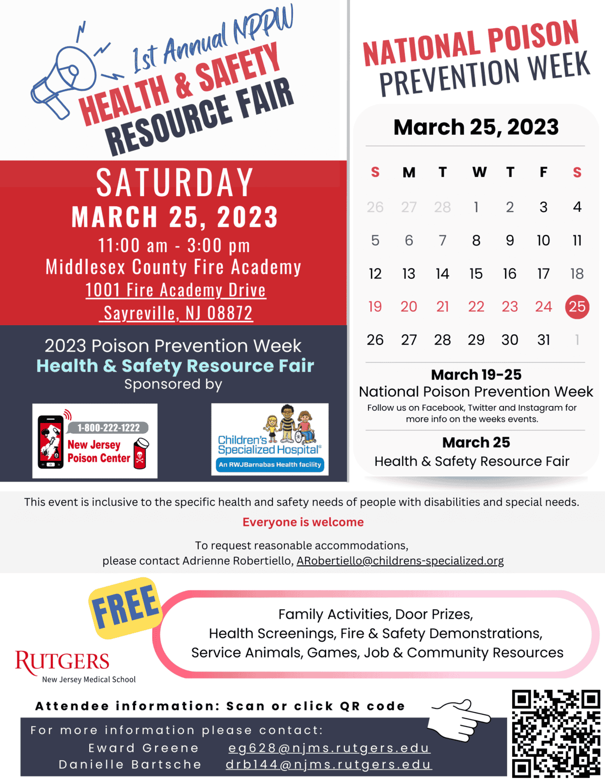 2023 National Poison Prevention Week Health and Safety Resource Fair ...