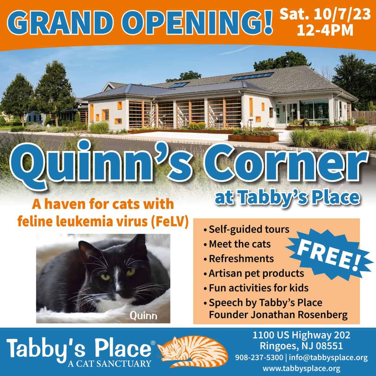 Grand Opening of Quinn's Corner at Tabby's Place - centraljersey.com